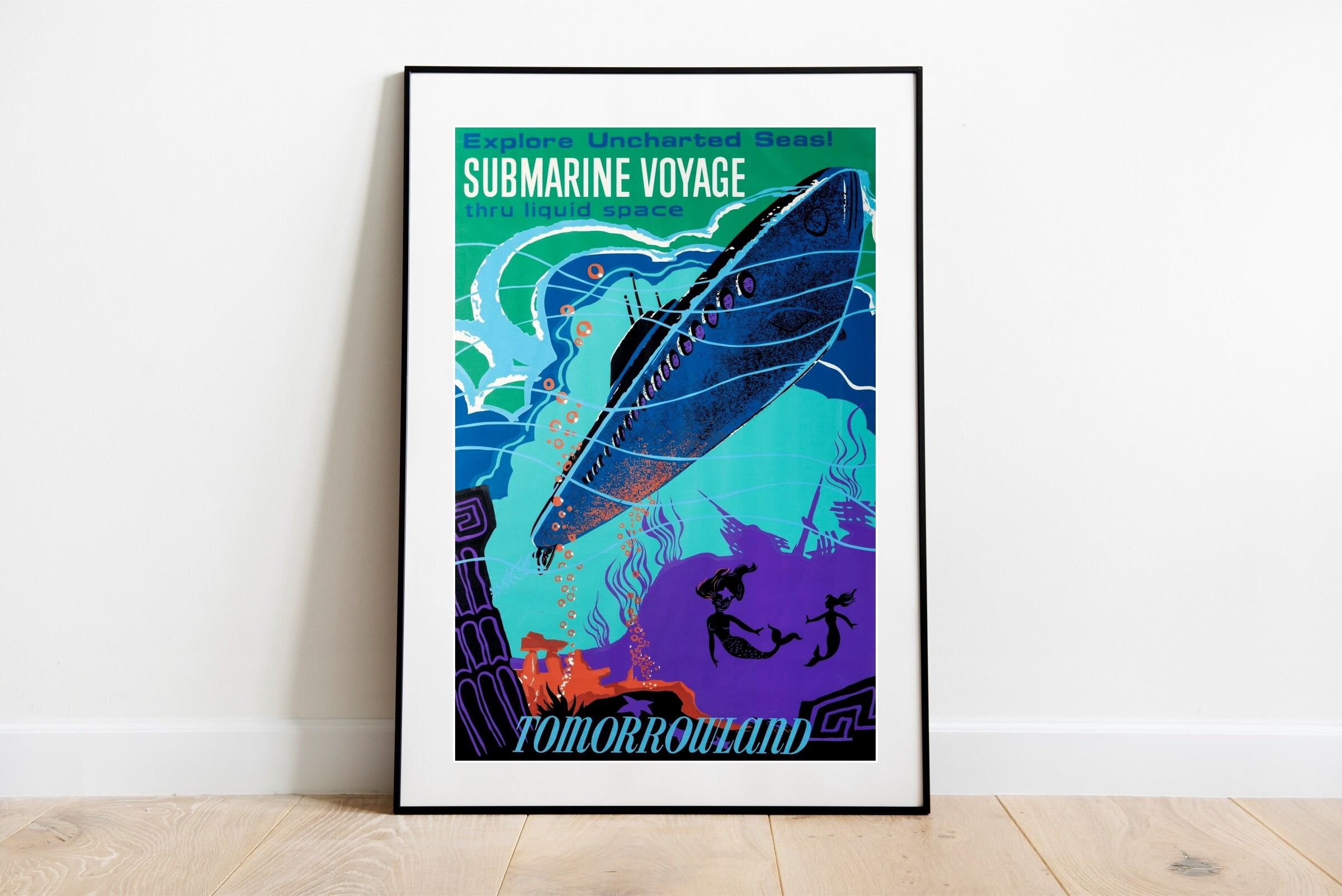 ValCoPo Disneyland Submarine Voyage Attraction Poster - Walmart.com