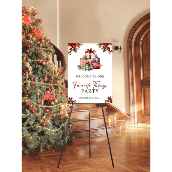 ValCoPo Editable Favorite Things Party Welcome Poster Holiday Party ...