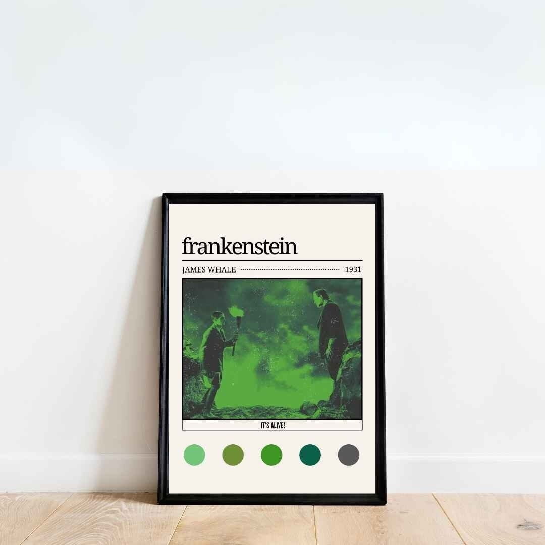 ValCoPo Frankenstein Poster | Thriller Movie Quote Poster | Classic ...