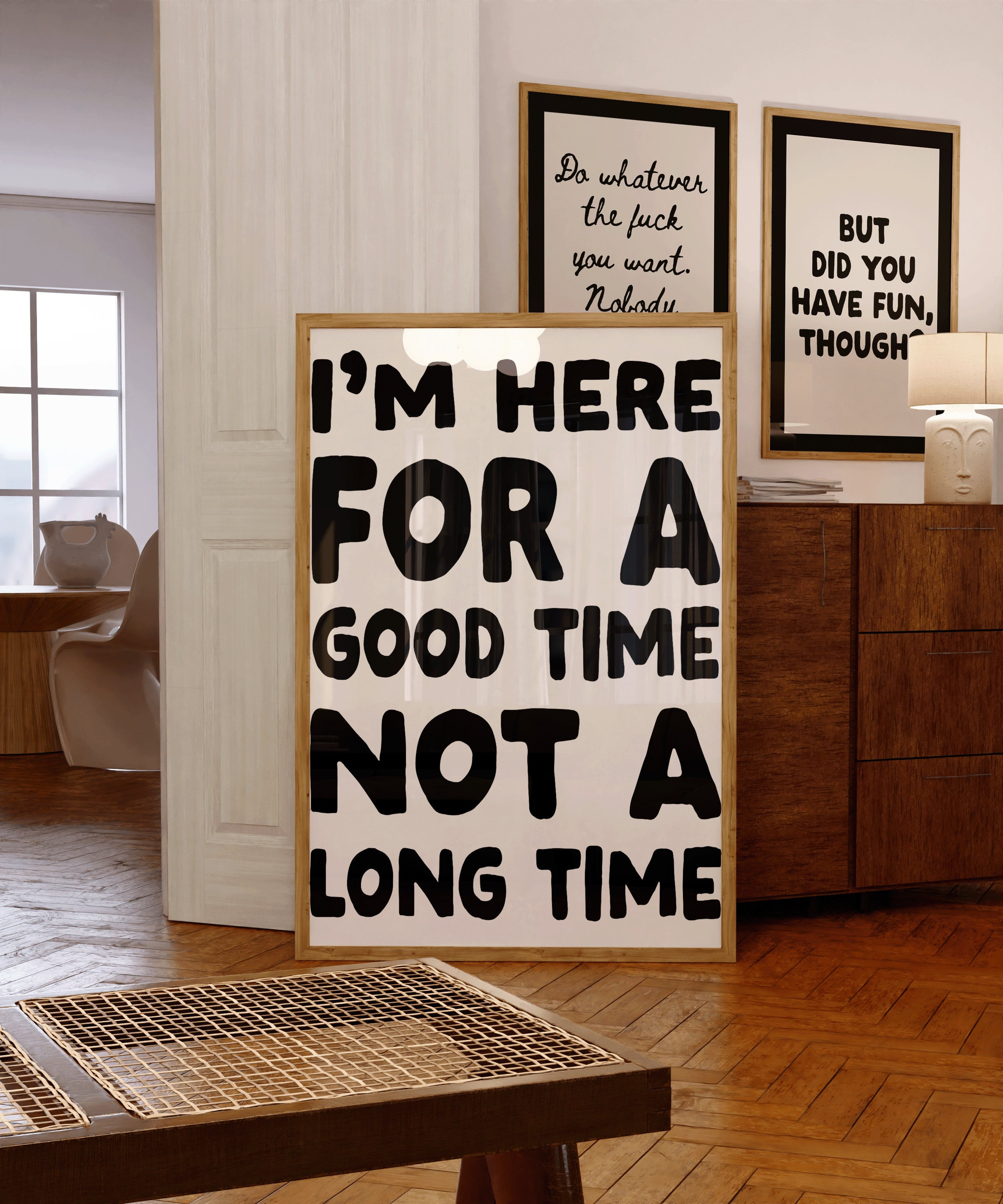 ValCoPo I'm here for a good time not a long time Art Poster ...