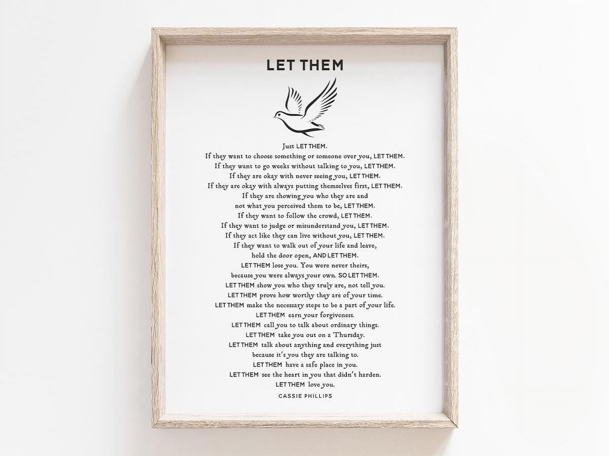 ValCoPo Just Let Them Poem By Cassie Phillips Printable, Self Worth ...