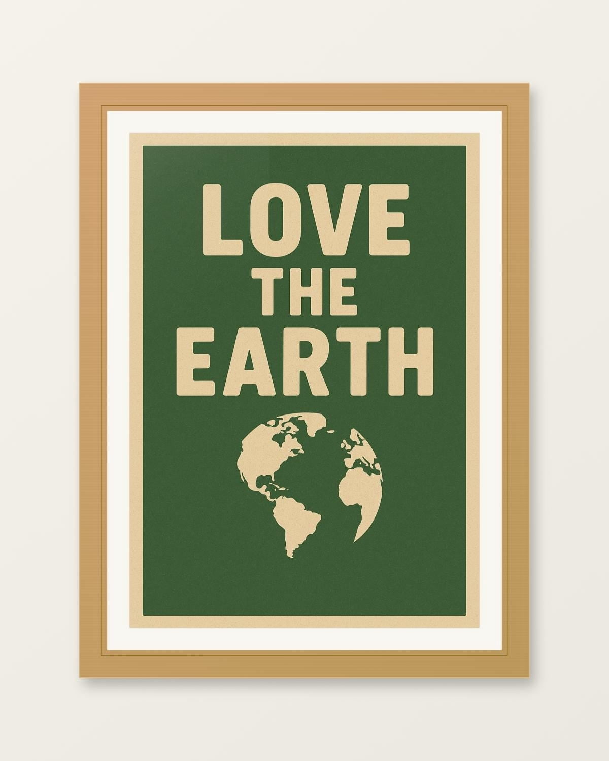 ValCoPo Love the Earth Poster Design Poster - Motivational Print, Fashion Wall Art, Fashion ...