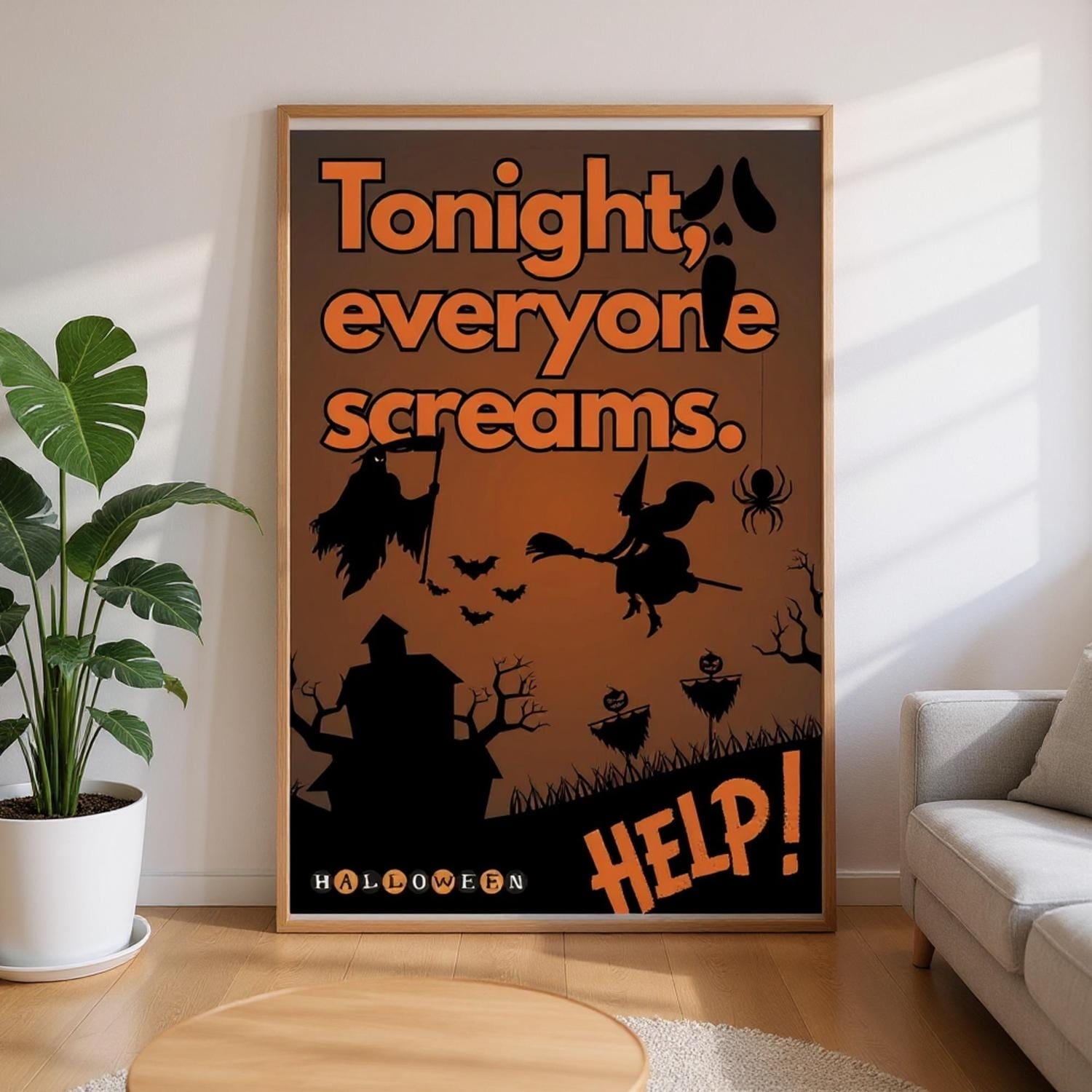 ValCoPo Spooky Welcome Halloween Door Sign – Haunted House Vibes for ...