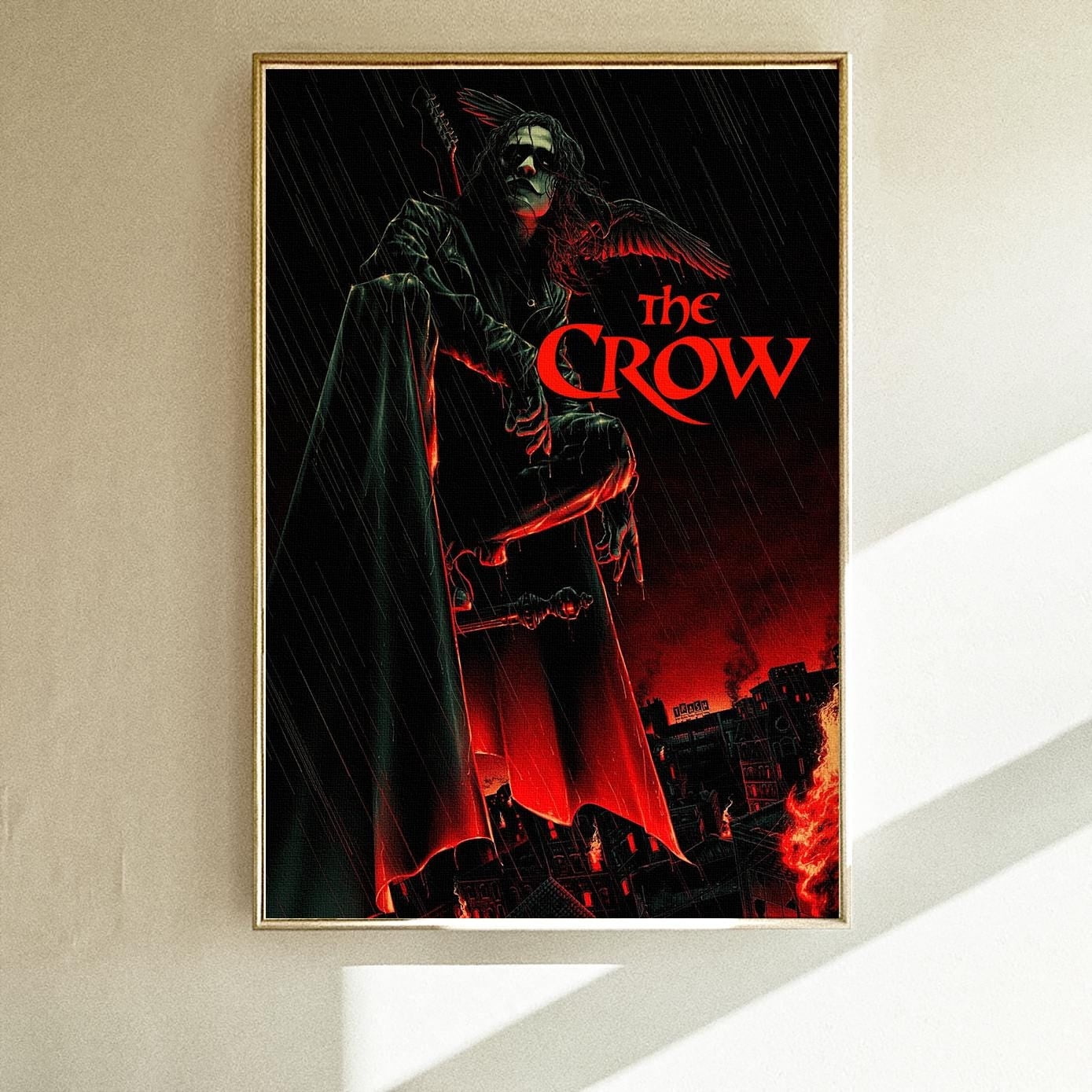 ValCoPo The Crow (1994) Poster Movie Poster Wall Art Room Decor ...