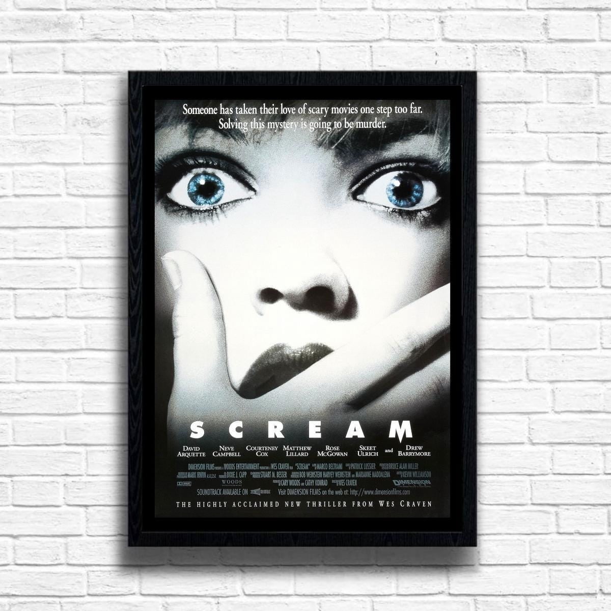 ValCoPo The Scream - Chilling Horror Movie Poster Print - Vintage ...