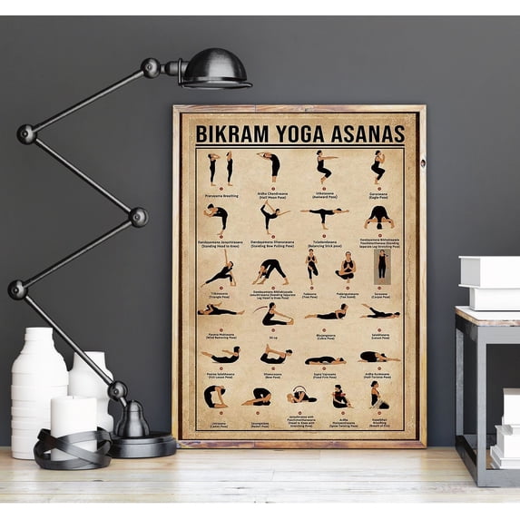 ValCoPo Yoga Poster, Bikram Yoga Asanas, Yoga Prints Poster, Posters ...
