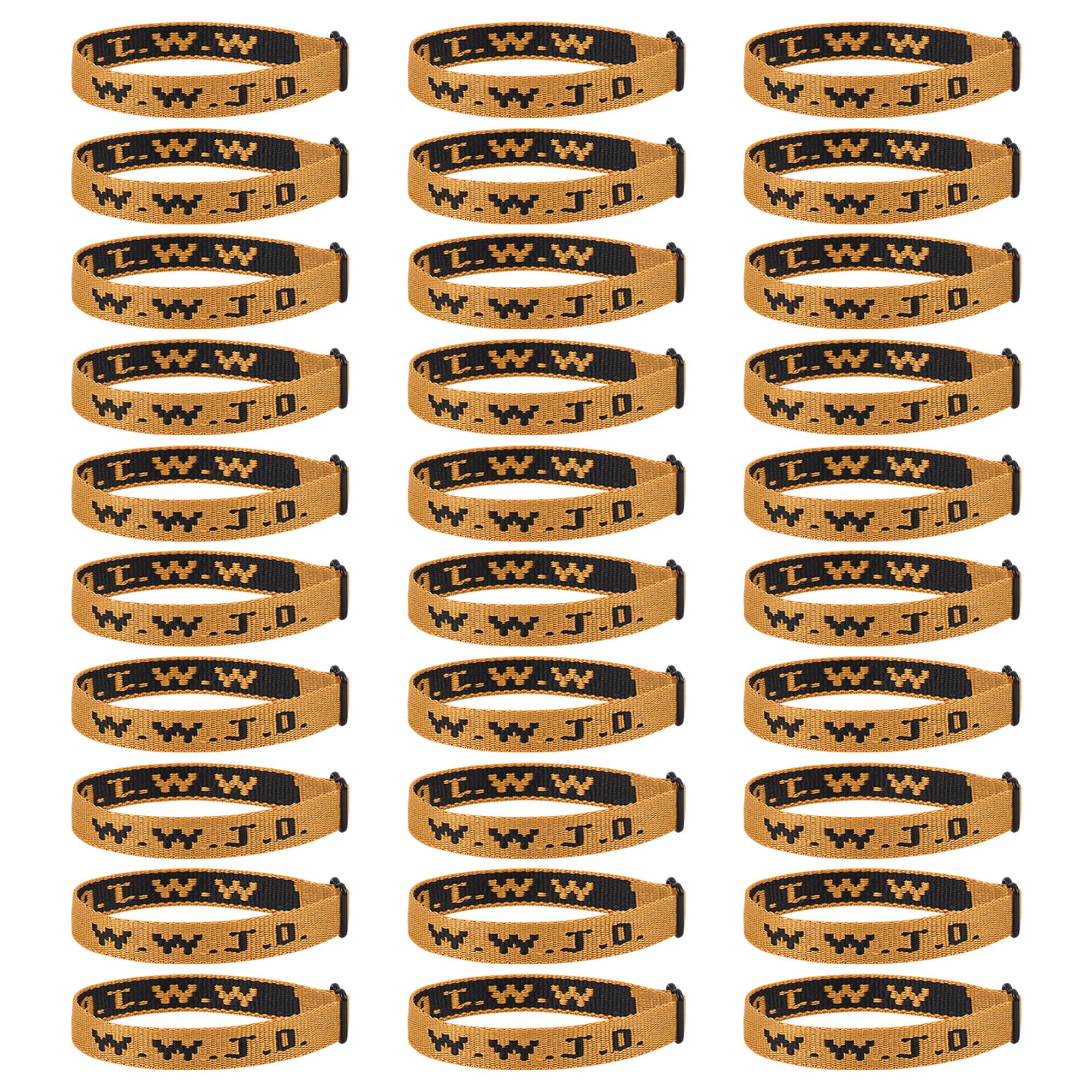 ValHome 30Pcs WWJD Bracelets What Would Jesus Do Christian Wristbands ...