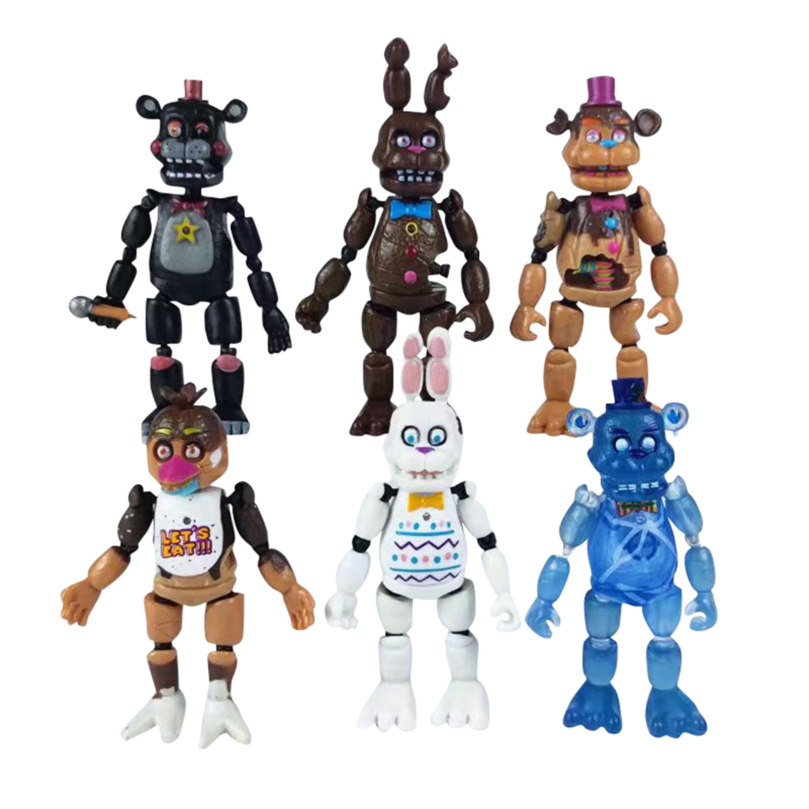 ERETOY 6" Fnaf Action Figures - 6PCS Fnaf Action Figures with Light ...