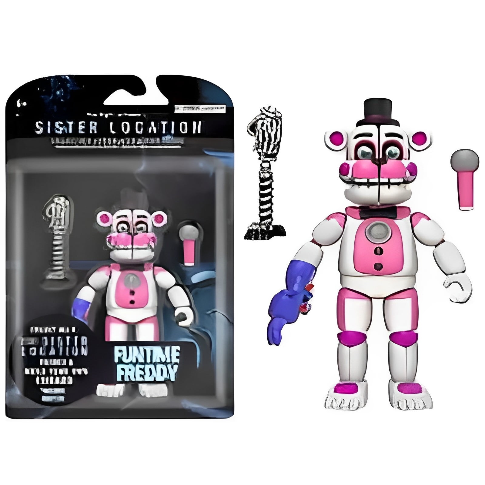 ERETOY Collectible Articulated Fnaf Action Figures - 5" Funtime Freddy ...