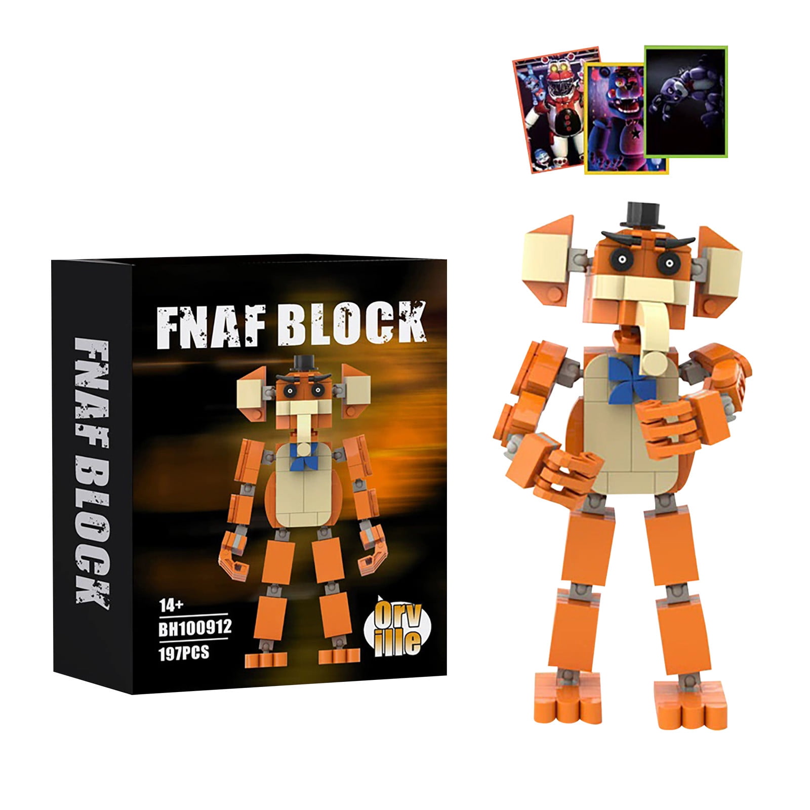 ERETOY Fnaf Action Figures - 7.4" Orville Building Block Toy Five ...