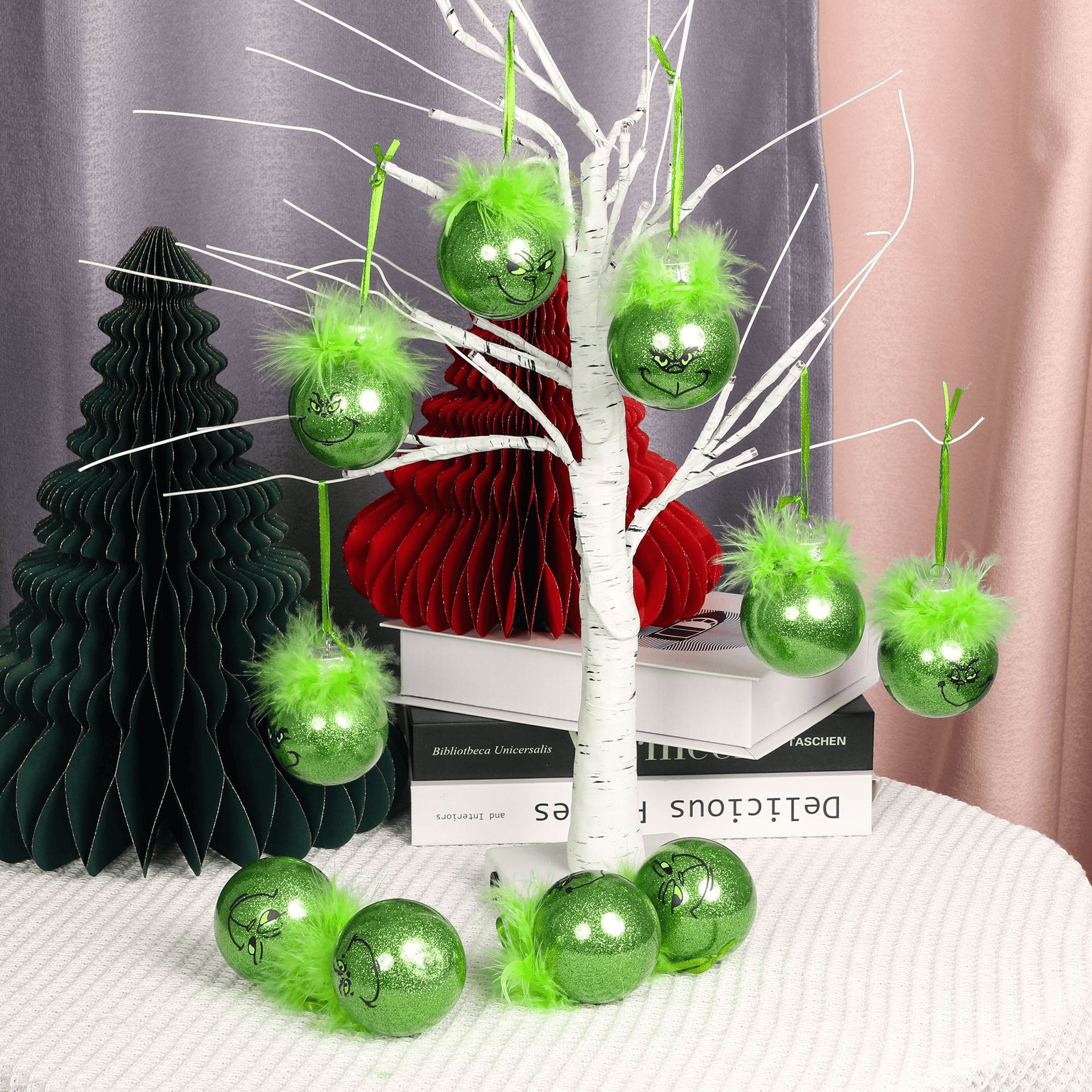 ValHome Grinch Christmas Decorations - 12 PCS 2.3" Grinch Christmas ...