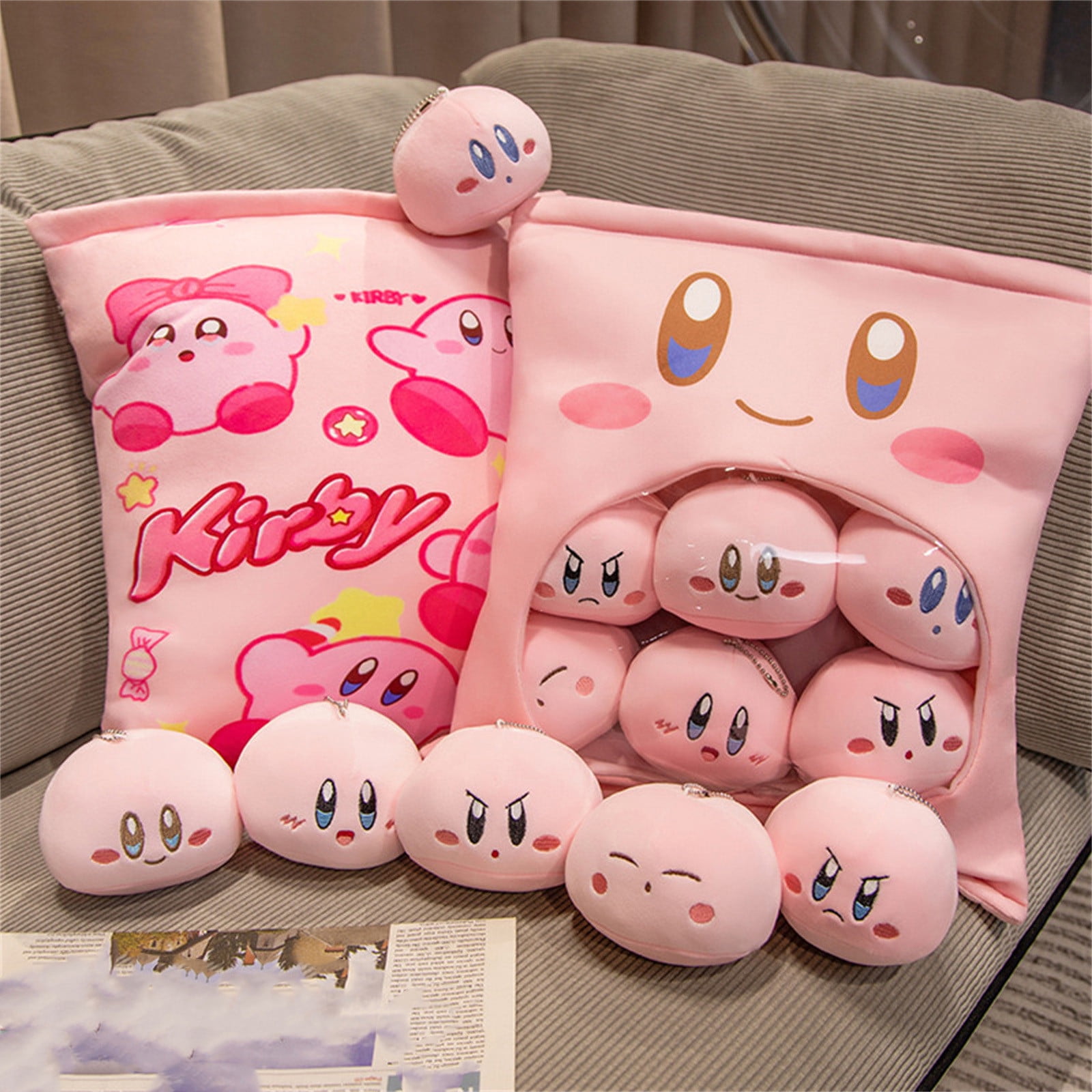 ERETOY Kirby Plush & Stuffed Animal Toys - 17.7" Lovely Kirby Stuff ...