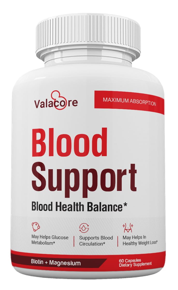 Valacore Blood Support Capsules, Blood Stabilizer Premium Formula ...