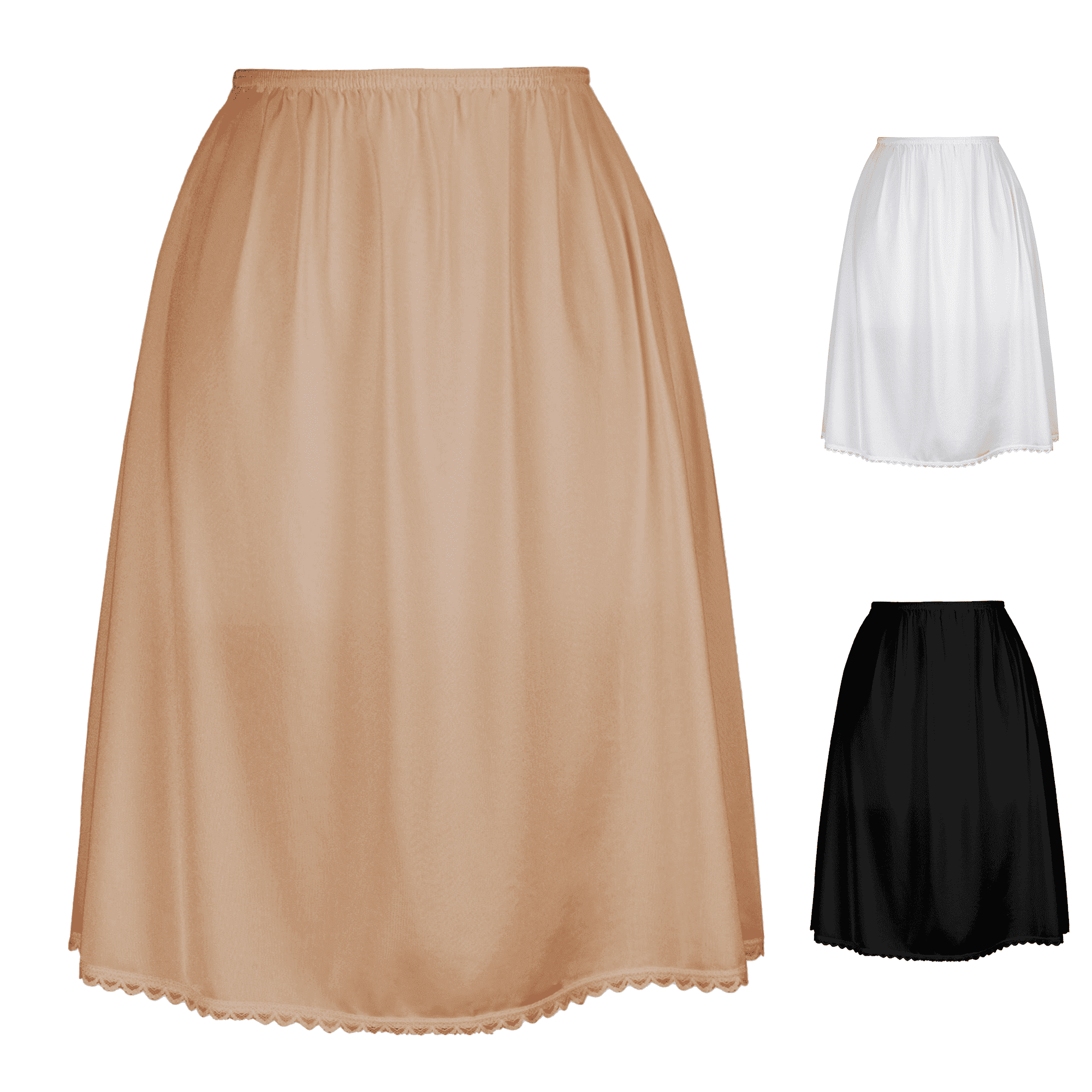 Valair Classic Short and Long Half Slip Skirt for Ladies and Girls ...