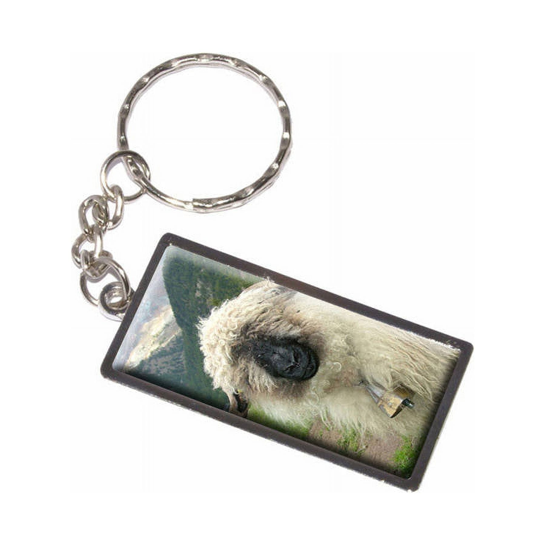 Valais Blacknose Sheep Switzerland Keychain Key Chain Ring - Walmart.com