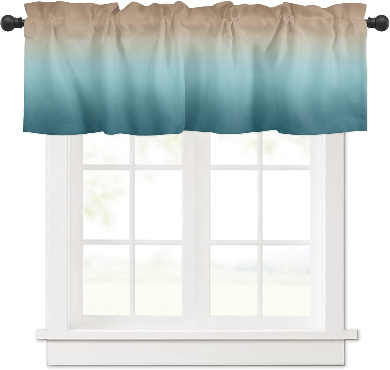 Valance Curtain for Kitchen,Dog Paw Print Pattern Window Valance for ...