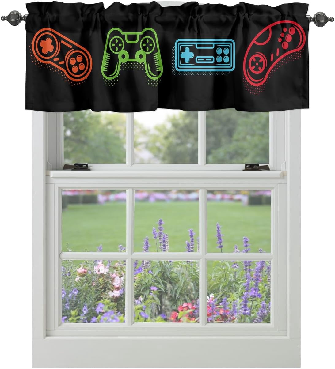 Valance Curtains for Windows Video Games Window Treatment Curtains Cool ...