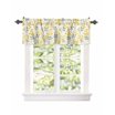 Alishomtll Valance Curtains Blossom Floral Print Window Curtain Valance ...