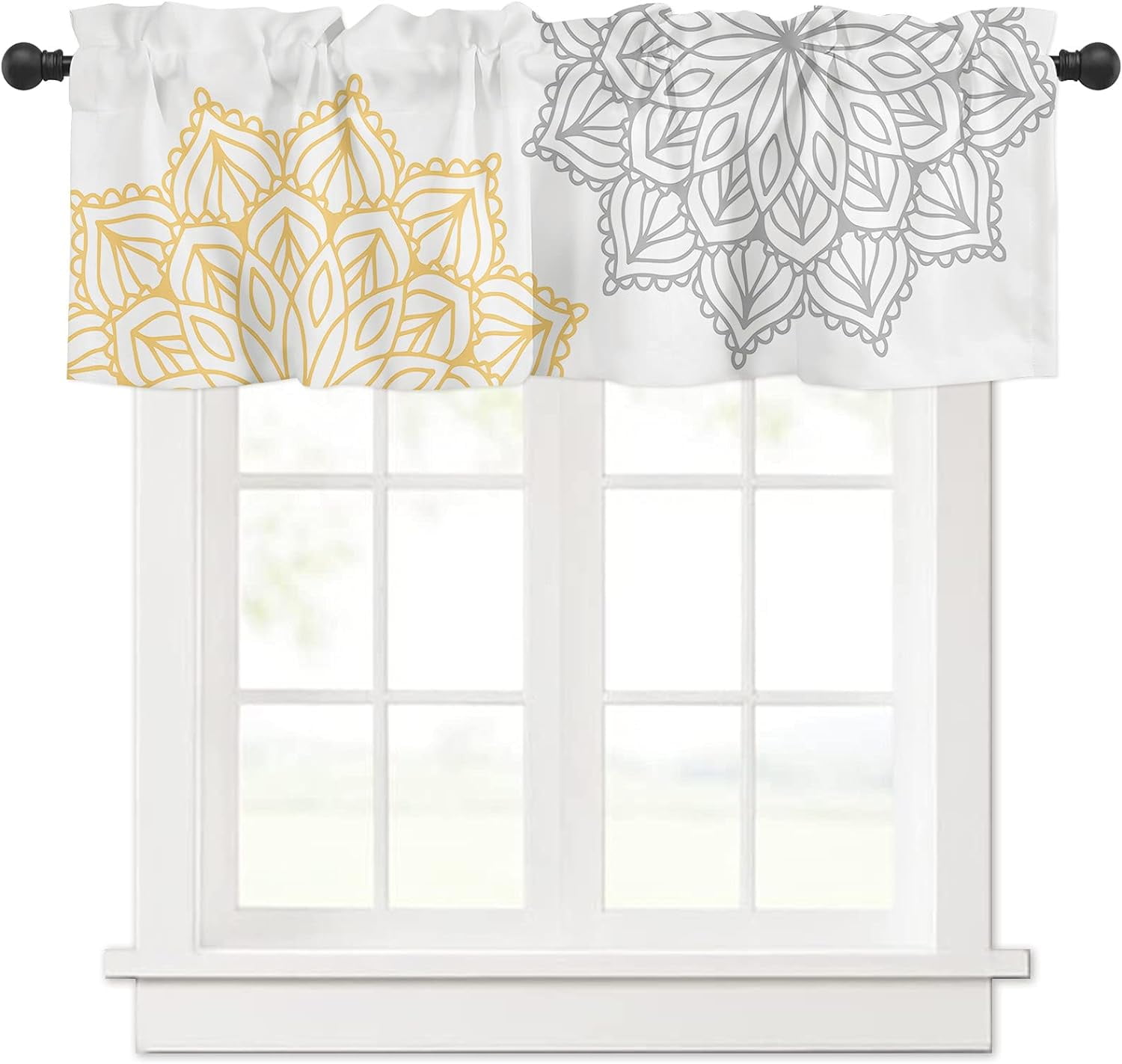 Valance for Windows Polyester Semi Sheer Valances for Living Room ...