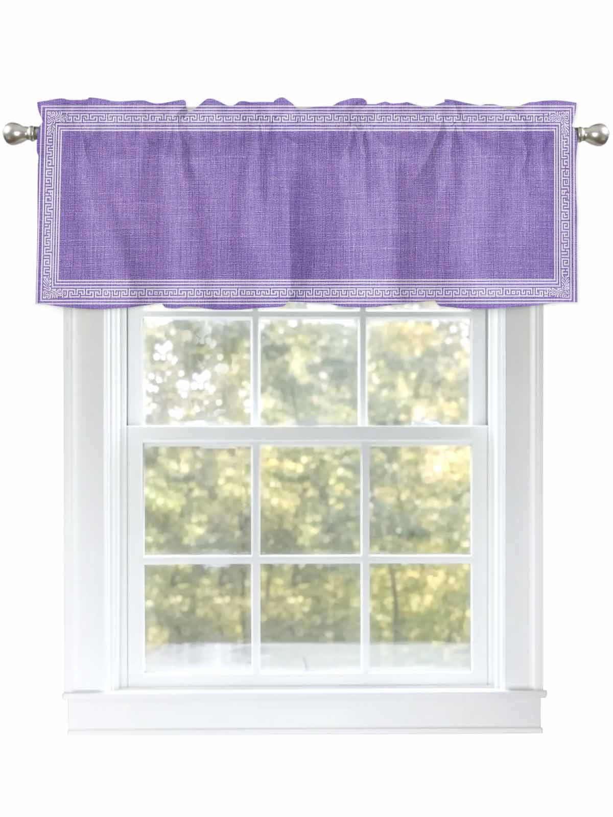 Valances for Windows Lavender Purple Abstract Art Rod Pocket Cafe ...