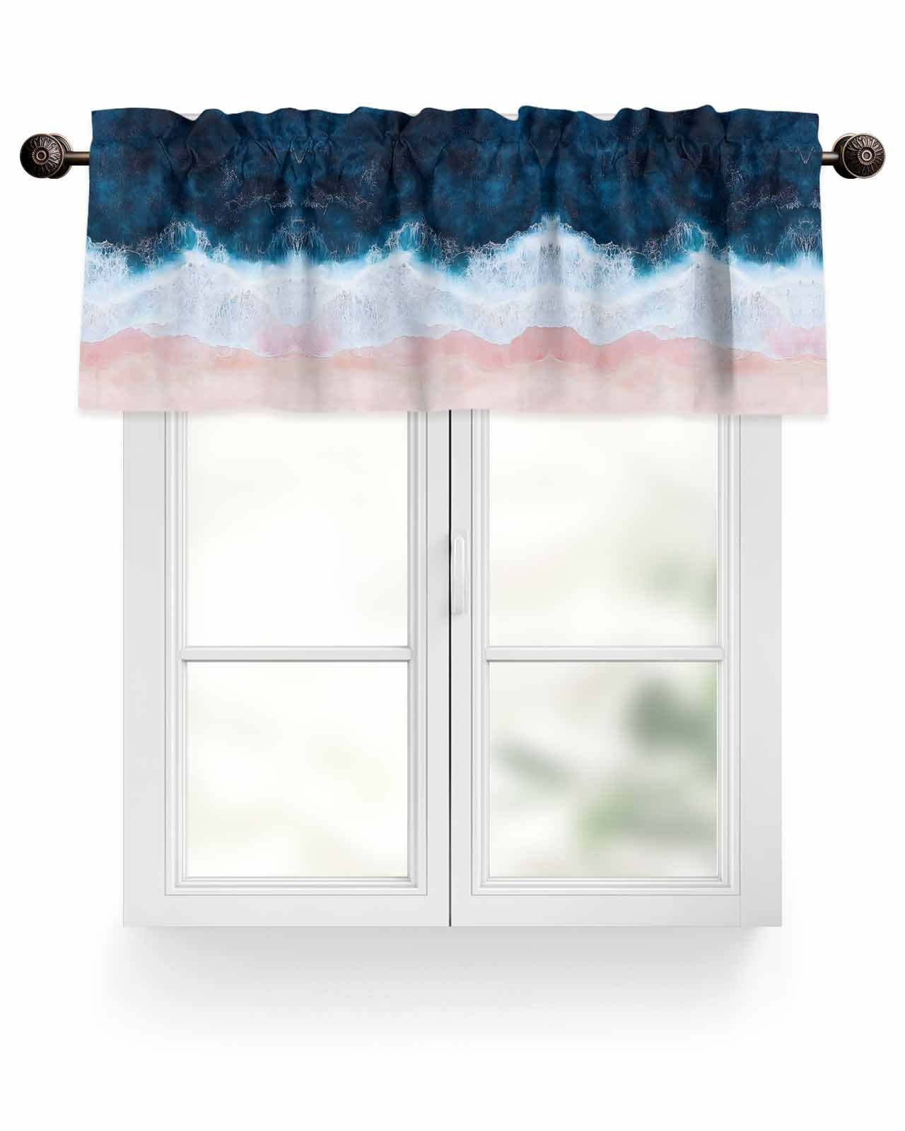 Valances for Windows Valance Rod Pocket Light Filtering Short Window ...