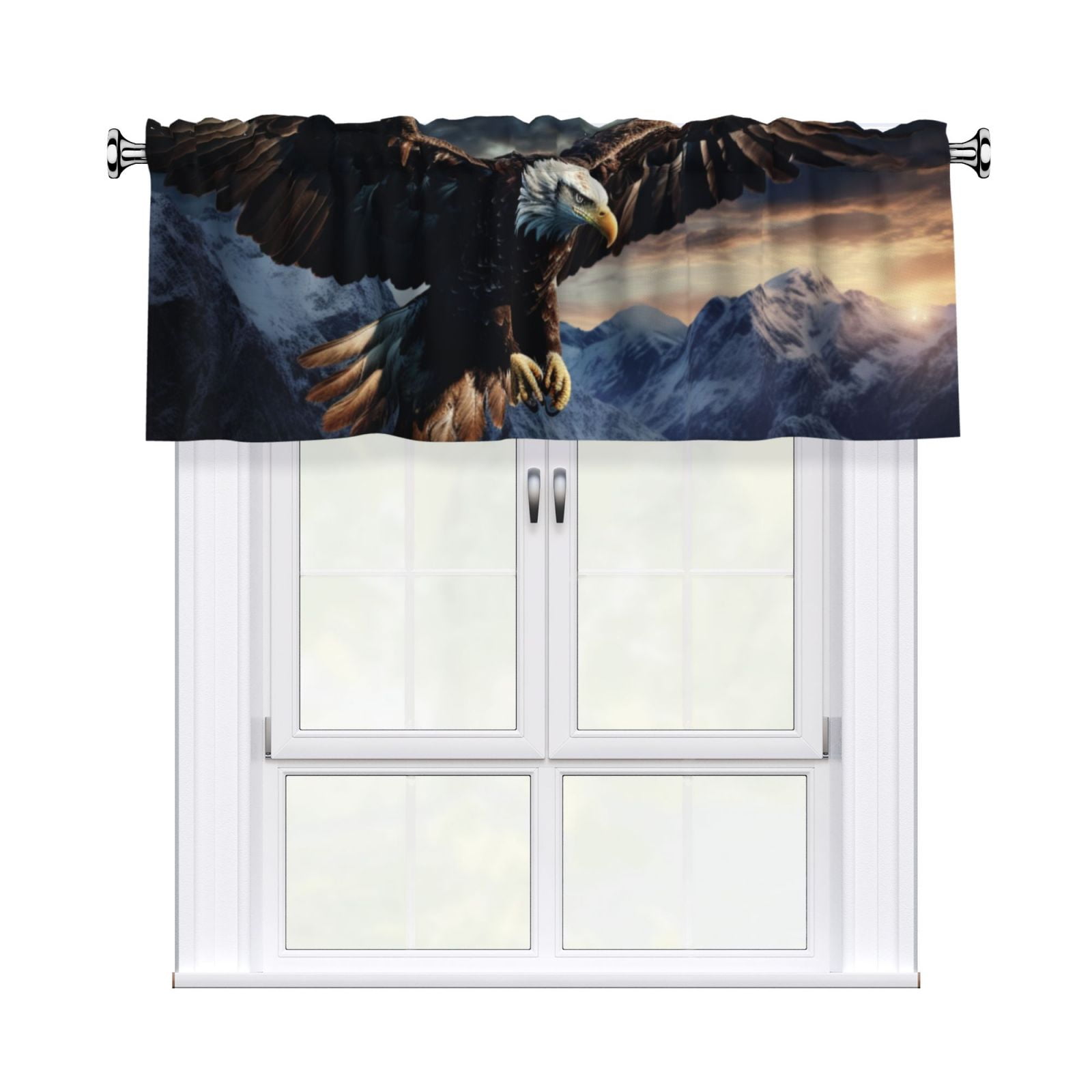 Valances for Windows Kitchen Curtains Small Treatments Valance, Eagle ...