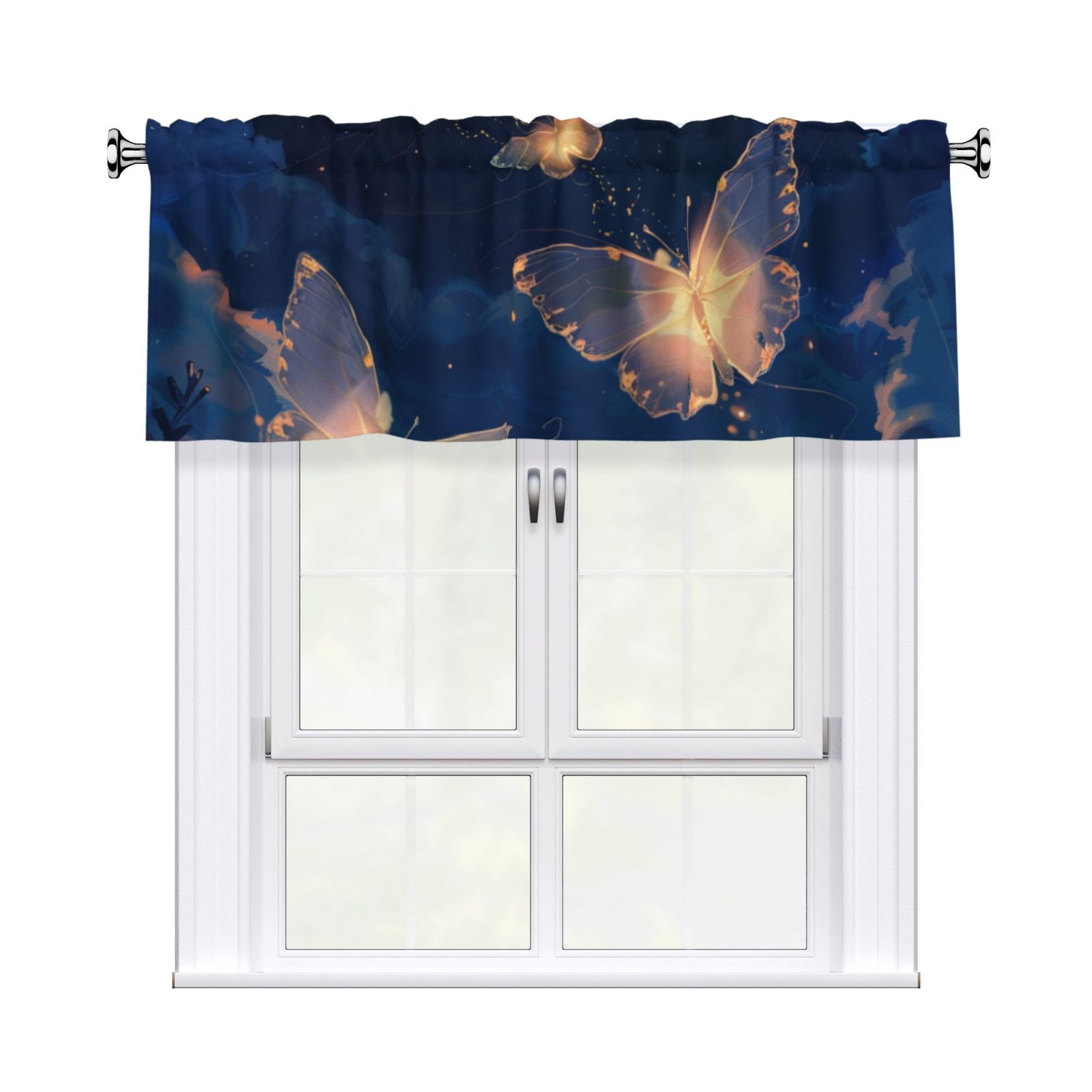 Valances for Windows Kitchen Curtains Small Treatments Valance, Glowing ...