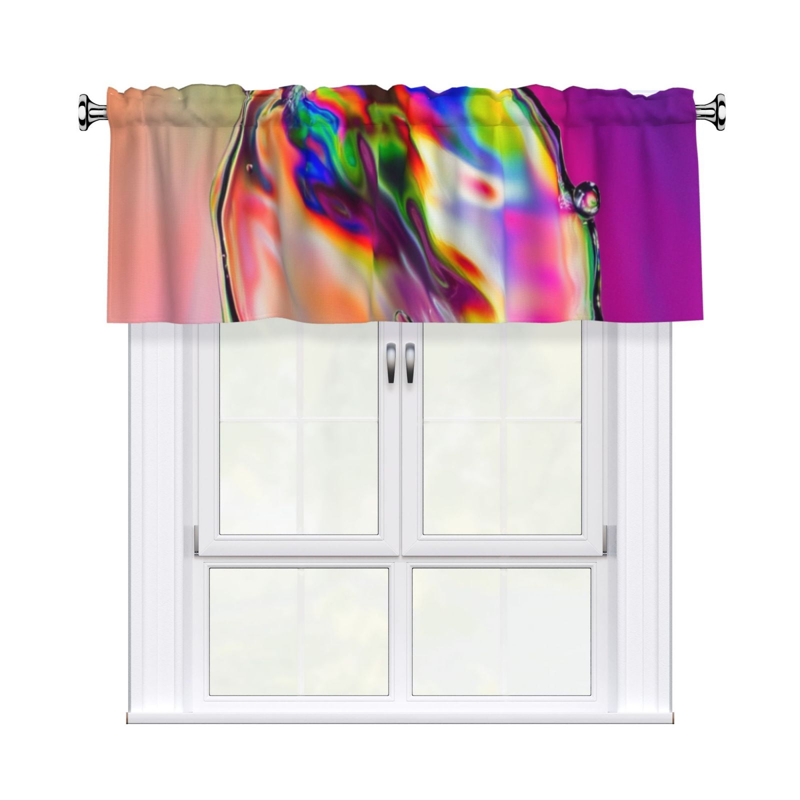 Valances for Windows Kitchen Curtains Small Treatments Valance, Liquid ...