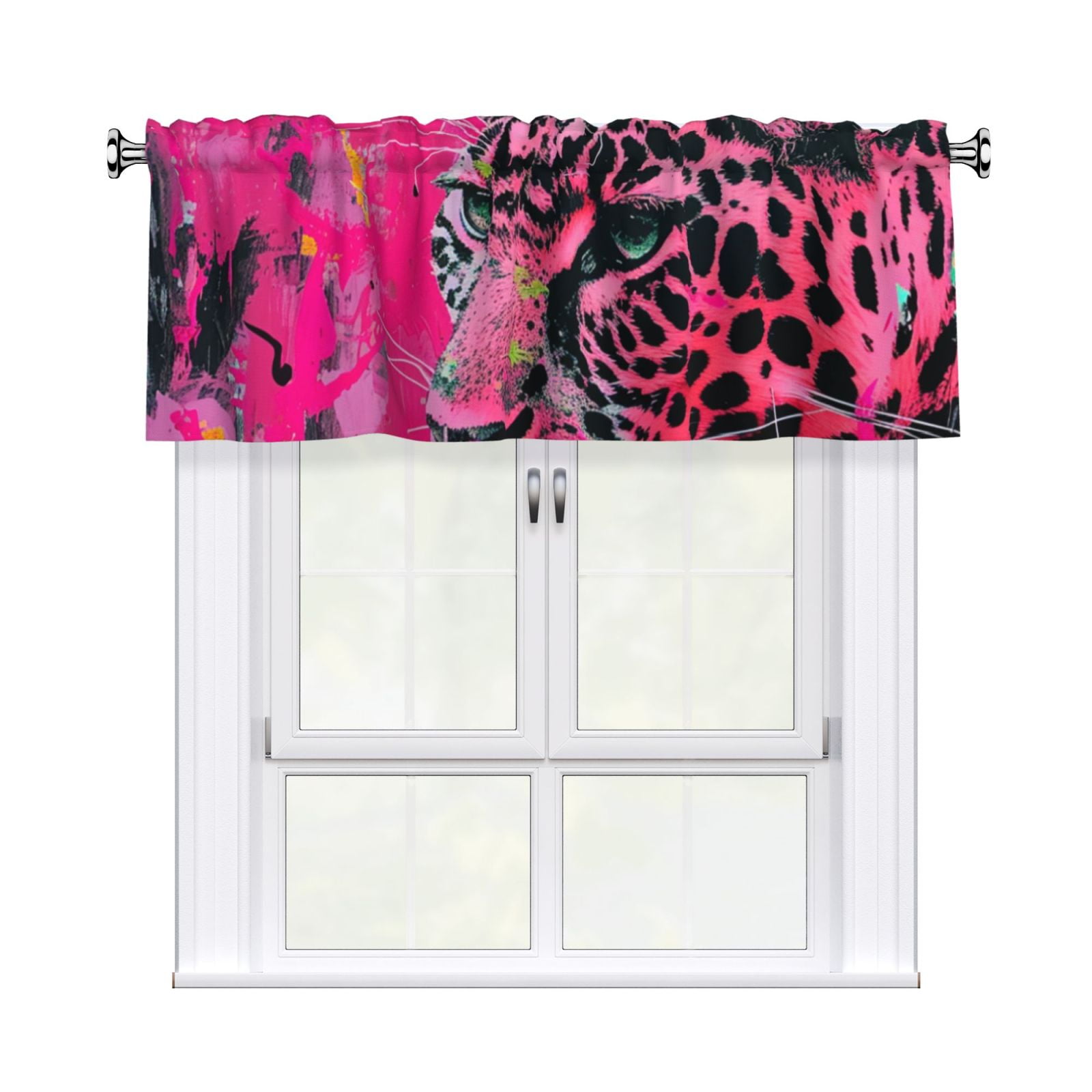 Valances for Windows Kitchen Curtains Small Treatments Valance, Neon ...