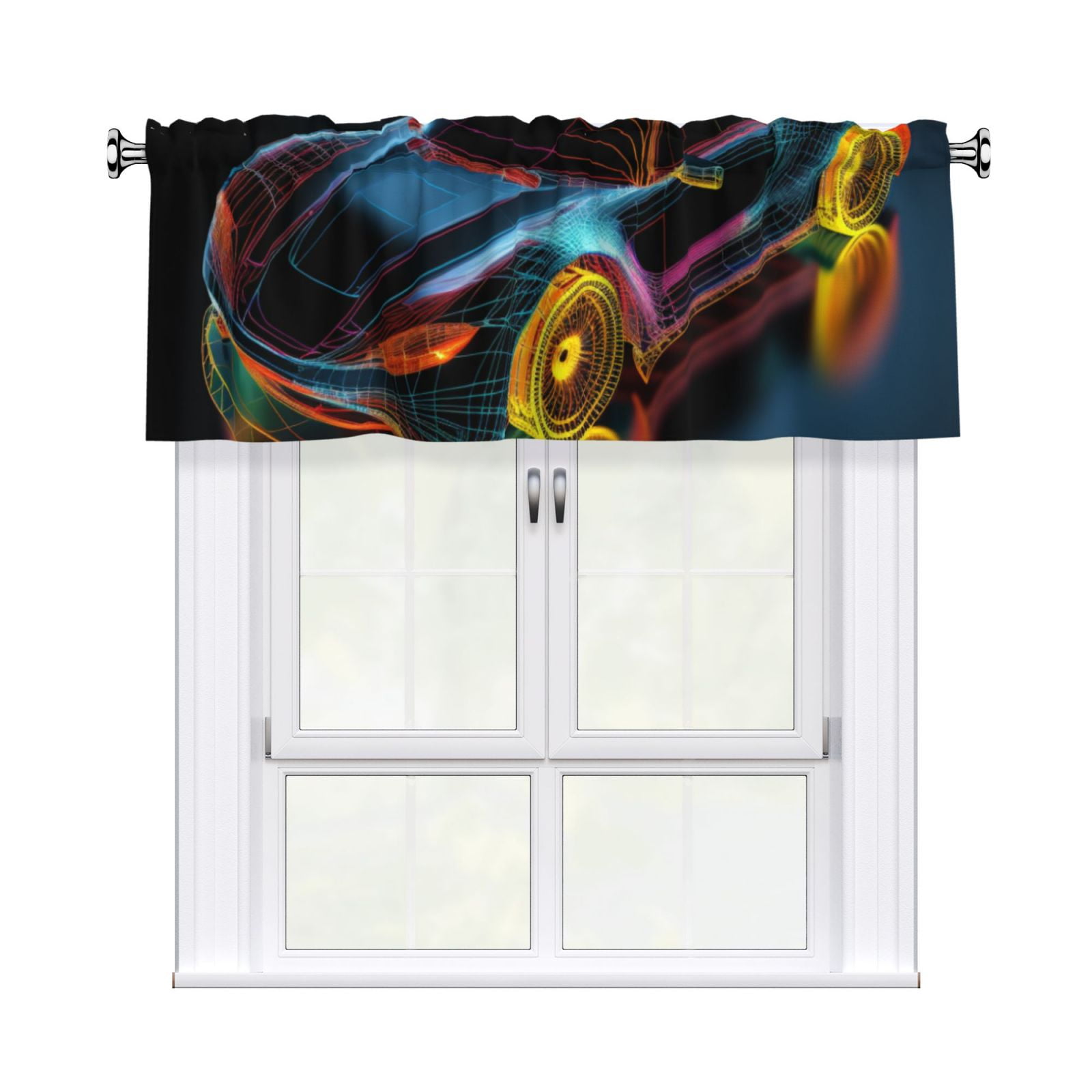 Valances for Windows Kitchen Curtains Small Treatments Valance, Race ...