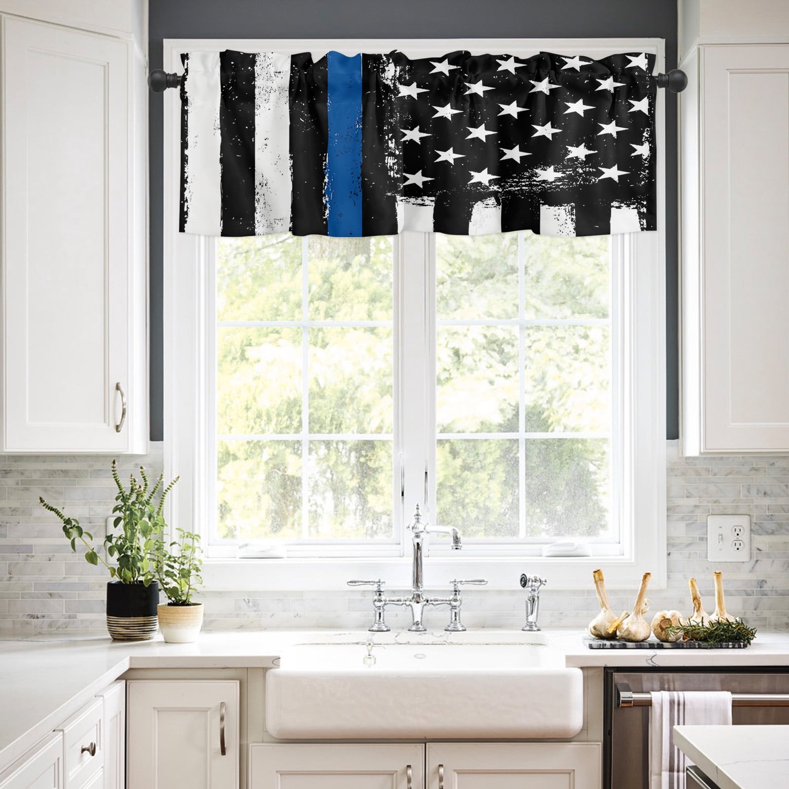 Valances for Windows Kitchen Living Room Small Window Valance American ...