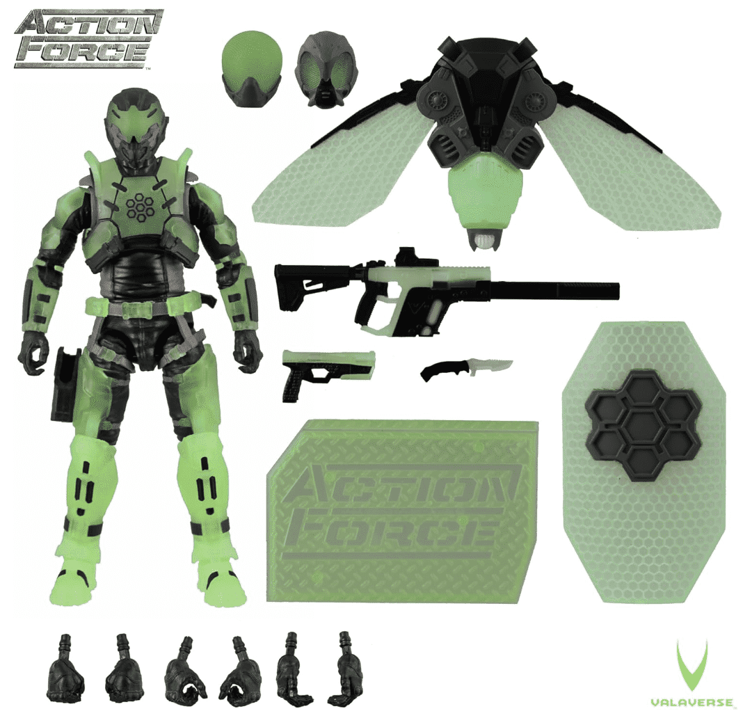 Valaverse Action Force Series 4 Swarm Tracer Premium 6-Inch Scale Action Figure with Multiple ...