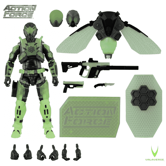 Valaverse Action Force Series 4 Swarm Tracer Premium 6-Inch Scale Action Figure with Multiple ...