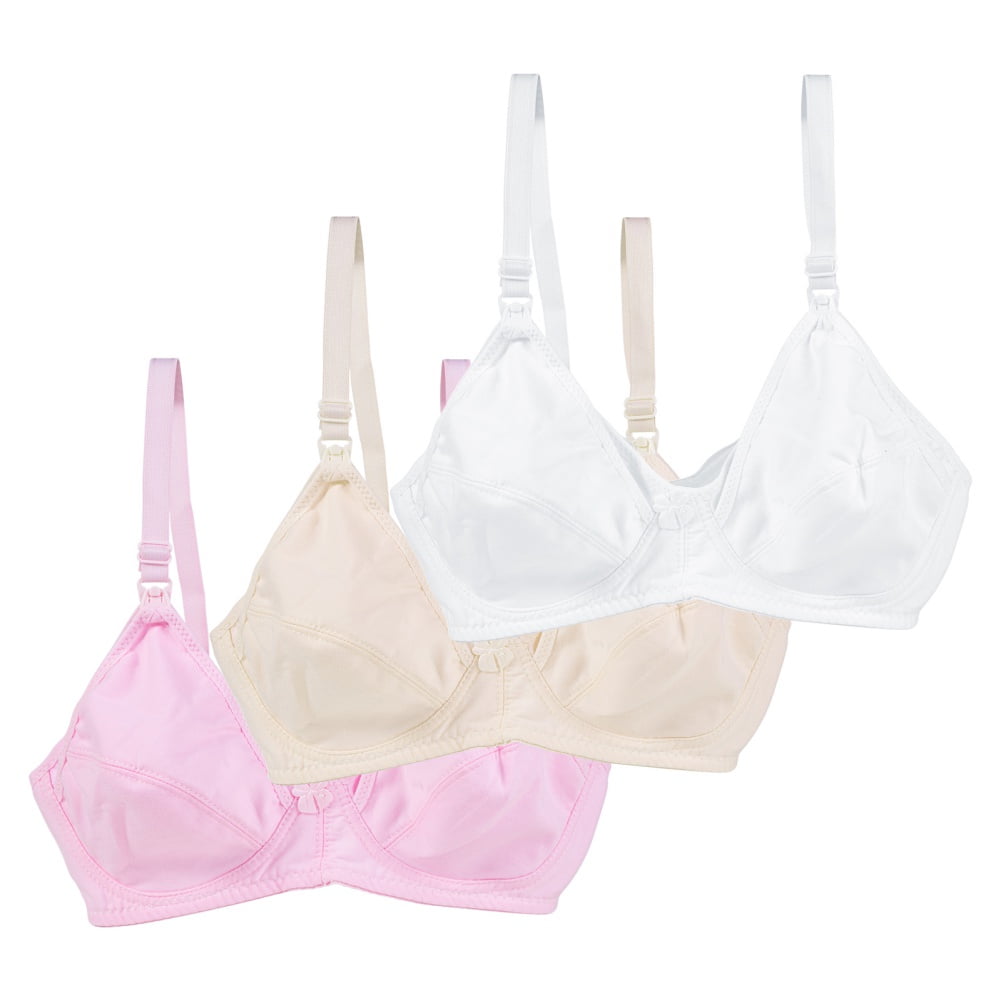 Valcatch 3-pack Wirefree Front Closure Maternity Nursing Bra Cotton ...