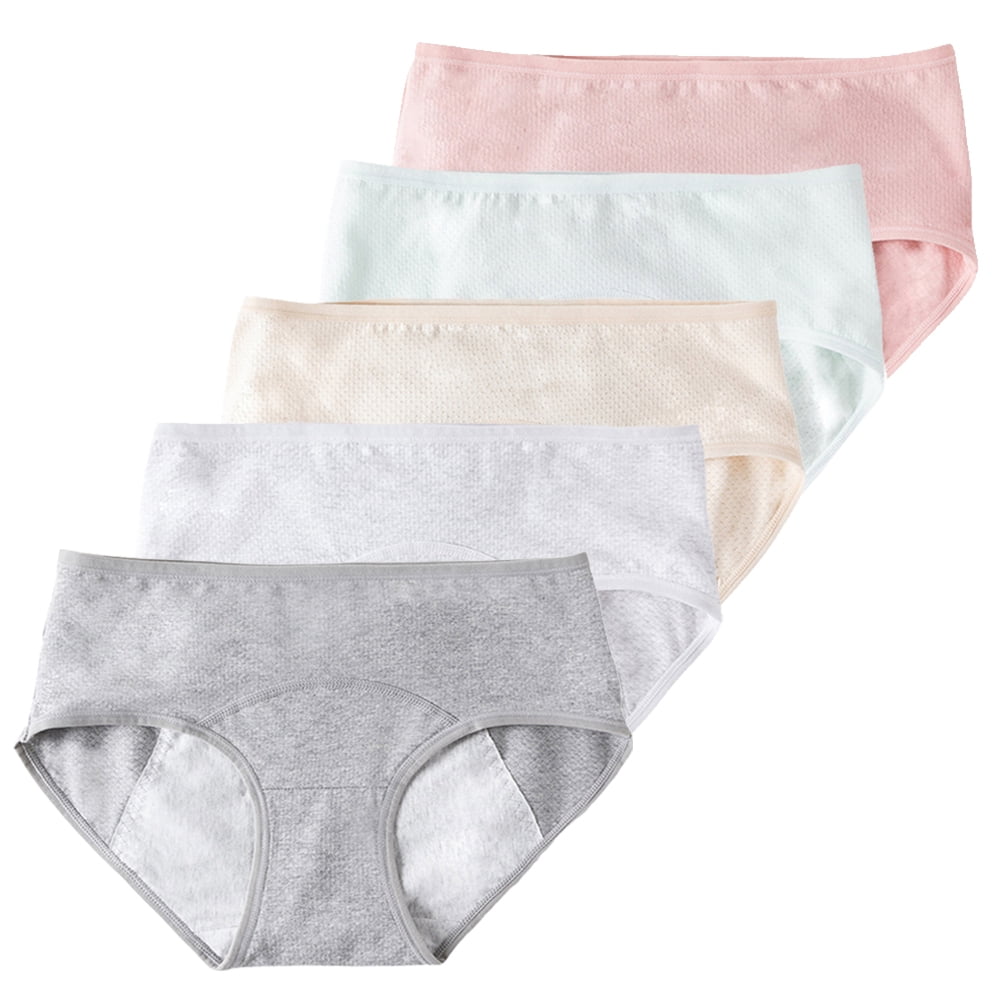 Valcatch 5 Pack Menstrual Period Panties for Women Girls Period ...