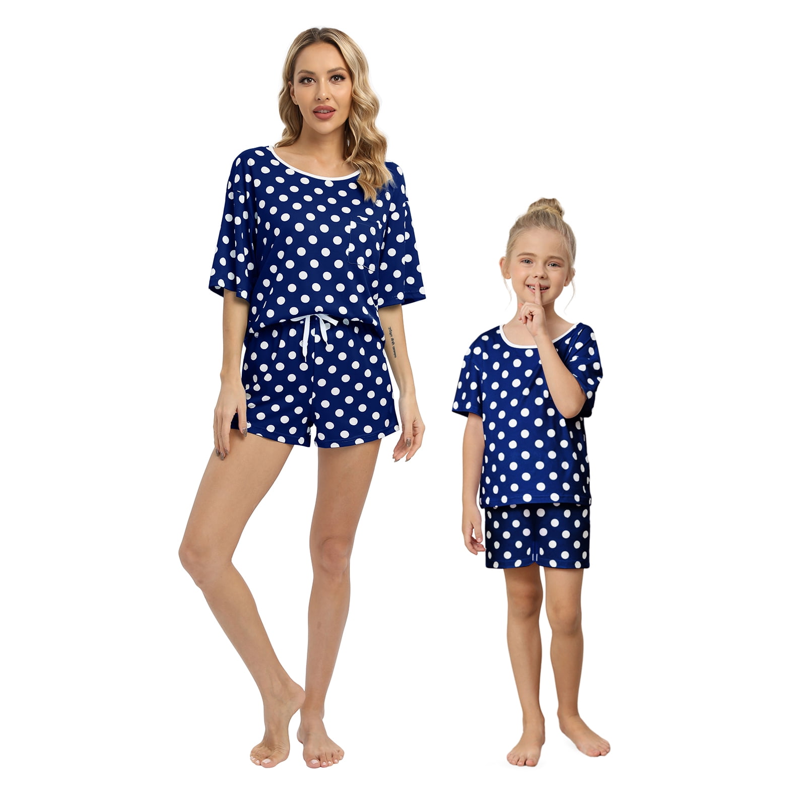 Valcatch Family Matching Set Girls Pajamas Set Summer Soft Loungewear ...