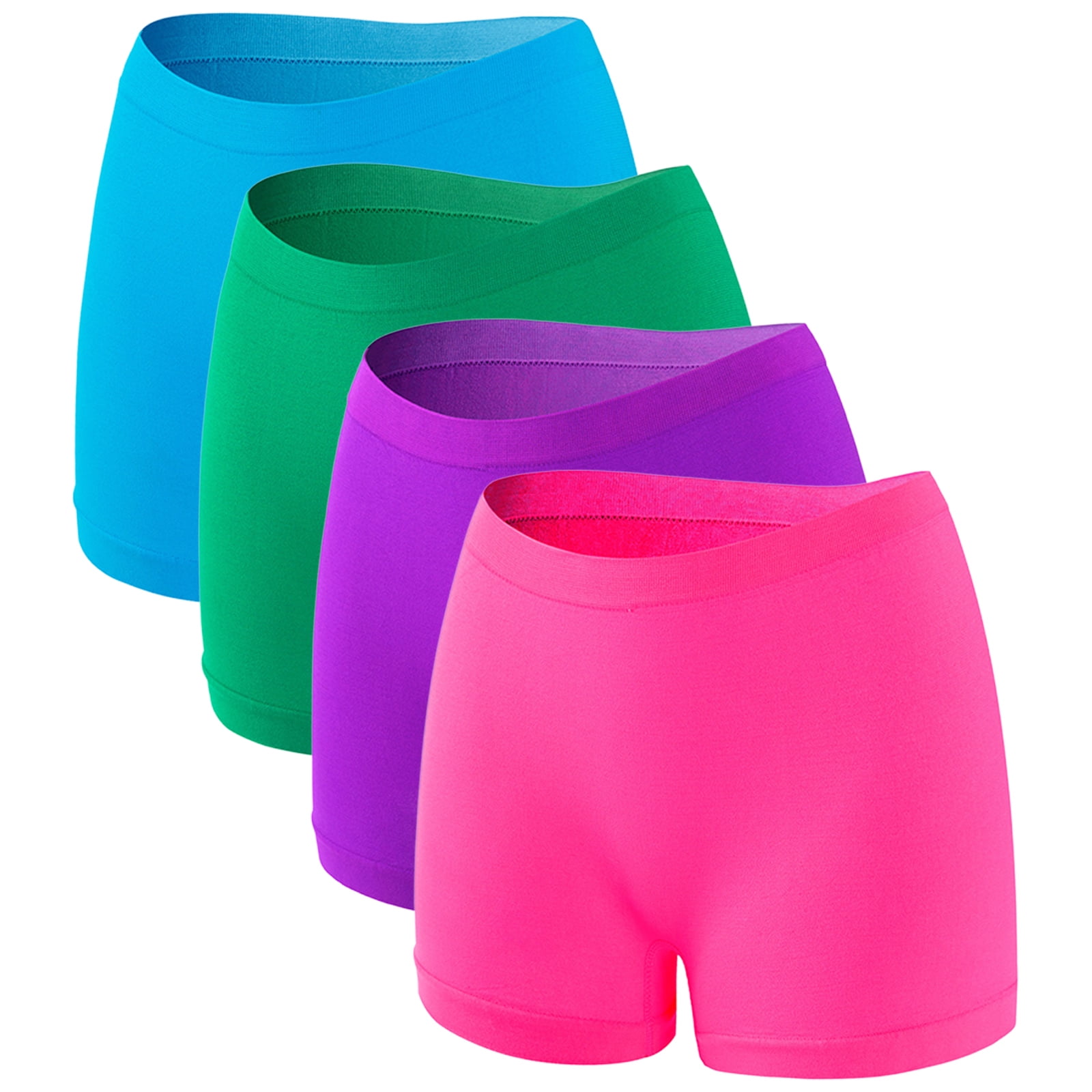 Valcatch Plus Size Bright Color Breathable Womens Underwear 4 Pack ...
