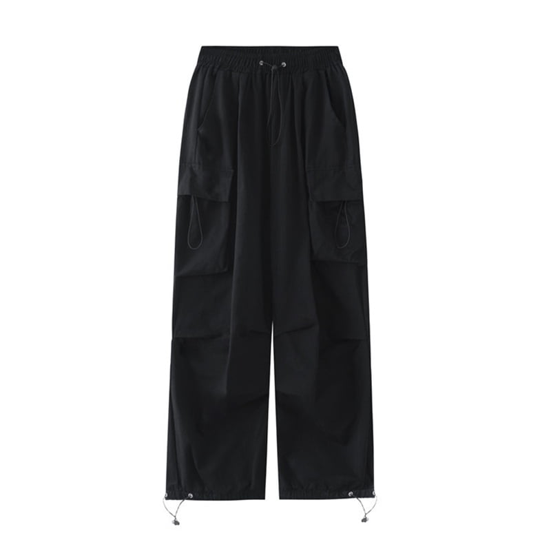 Valcatch Women Baggy Cargo Pants Drawstring Elastic Ruched Cargo Pants ...