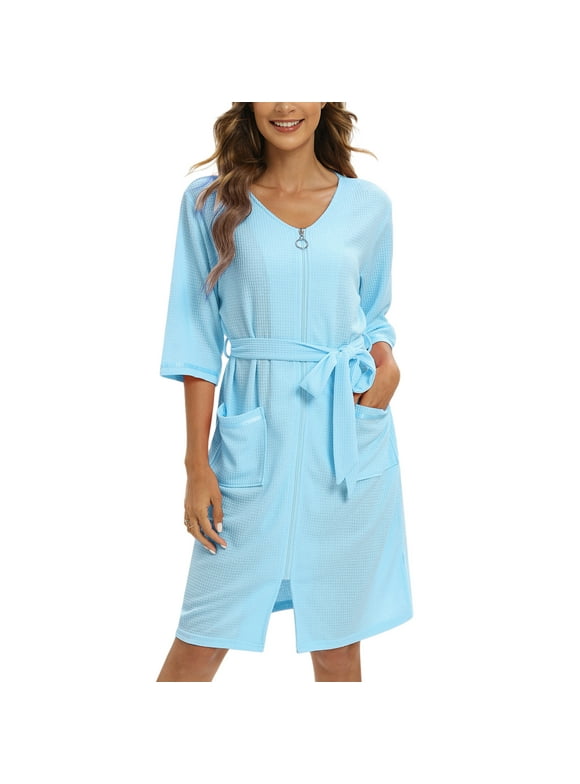 Zipper Robes Women