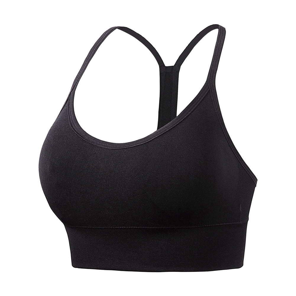 Valcatch Womens Yoga Sports Bra Strappy Y Racer Back Gym Bras Low ...