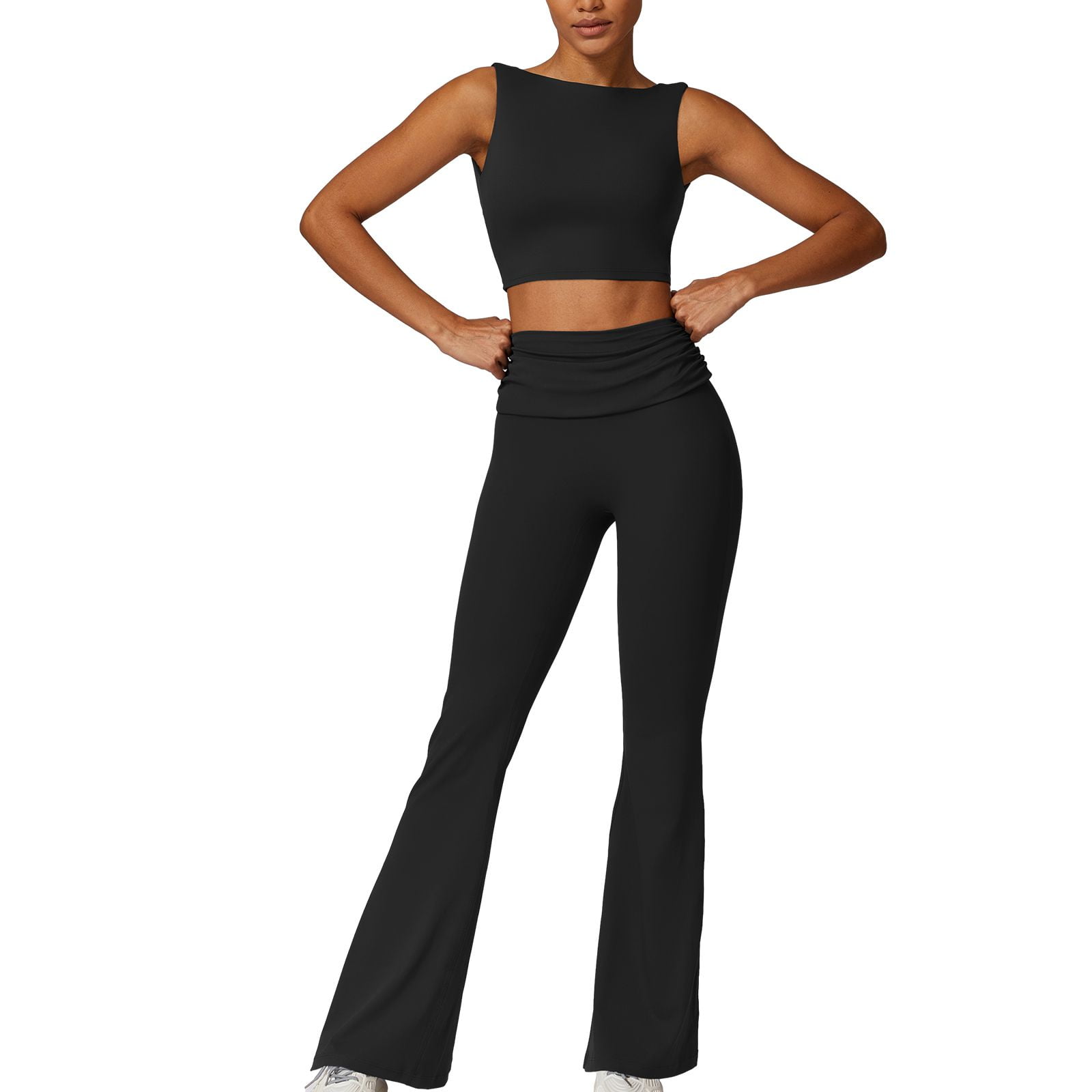 Valcatch Workout Outfits for Women 2 Piece High Waisted Seamless ...