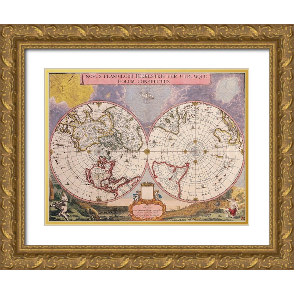 Valck 14x12 Gold Ornate Wood Framed with Double Matting Museum Art ...