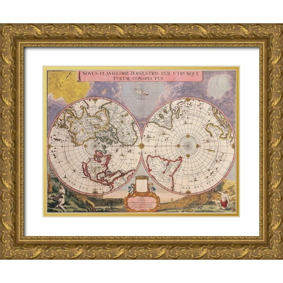 Valck 14x12 Gold Ornate Wood Framed with Double Matting Museum Art ...