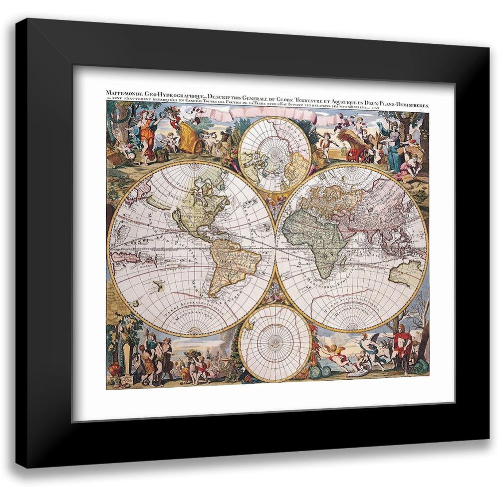 Valck 17x15 Black Modern Framed Museum Art Print Titled - World ...