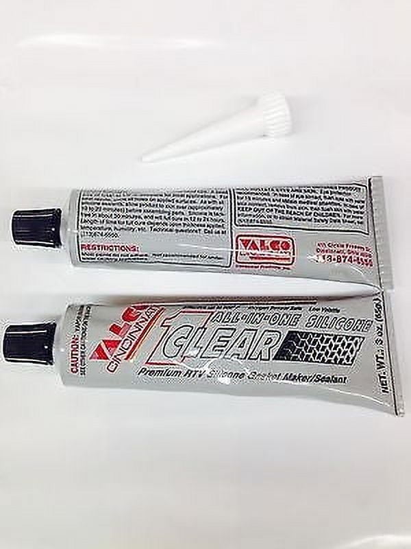 Valco Cincinnati All-in-One Silicone-CLEAR-3oz tube- Gasket Sealant-Get ...