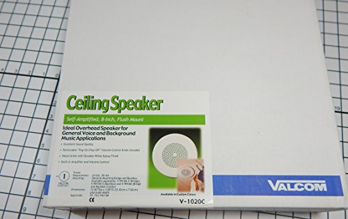 Valcom 1 Watt 1 Way 8" Ceiling Speaker (V-1020C) - Walmart.com