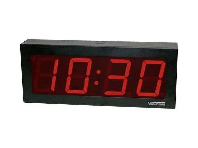Valcom - Clock - rectangular - electronic - wall mountable - 11.5 in x ...
