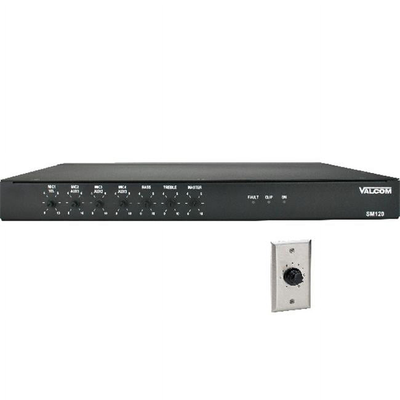 Valcom SM120 - Mixer amplifier - powered - 4-channel - 120 Watt - rack ...