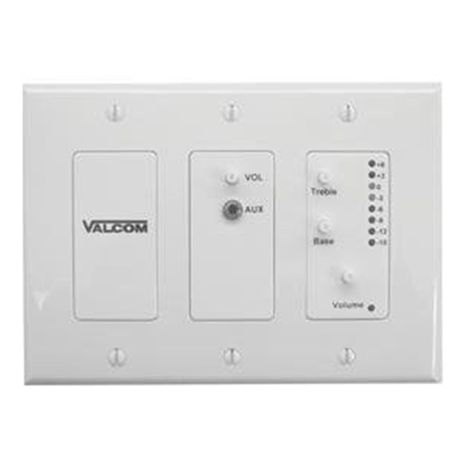 Valcom In-Wall Audio Mixer Main Control Module, White, VC-V-9983-W - Walmart.com