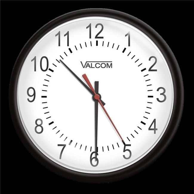 Valcom VIP-A16A 16 in. IP PoE Analog Clock, Black - Walmart.com